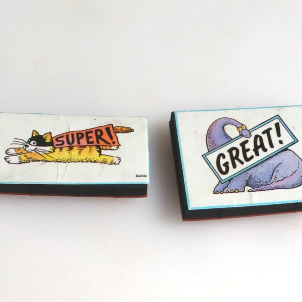 Cartoon Rubber Stamp - Etsy