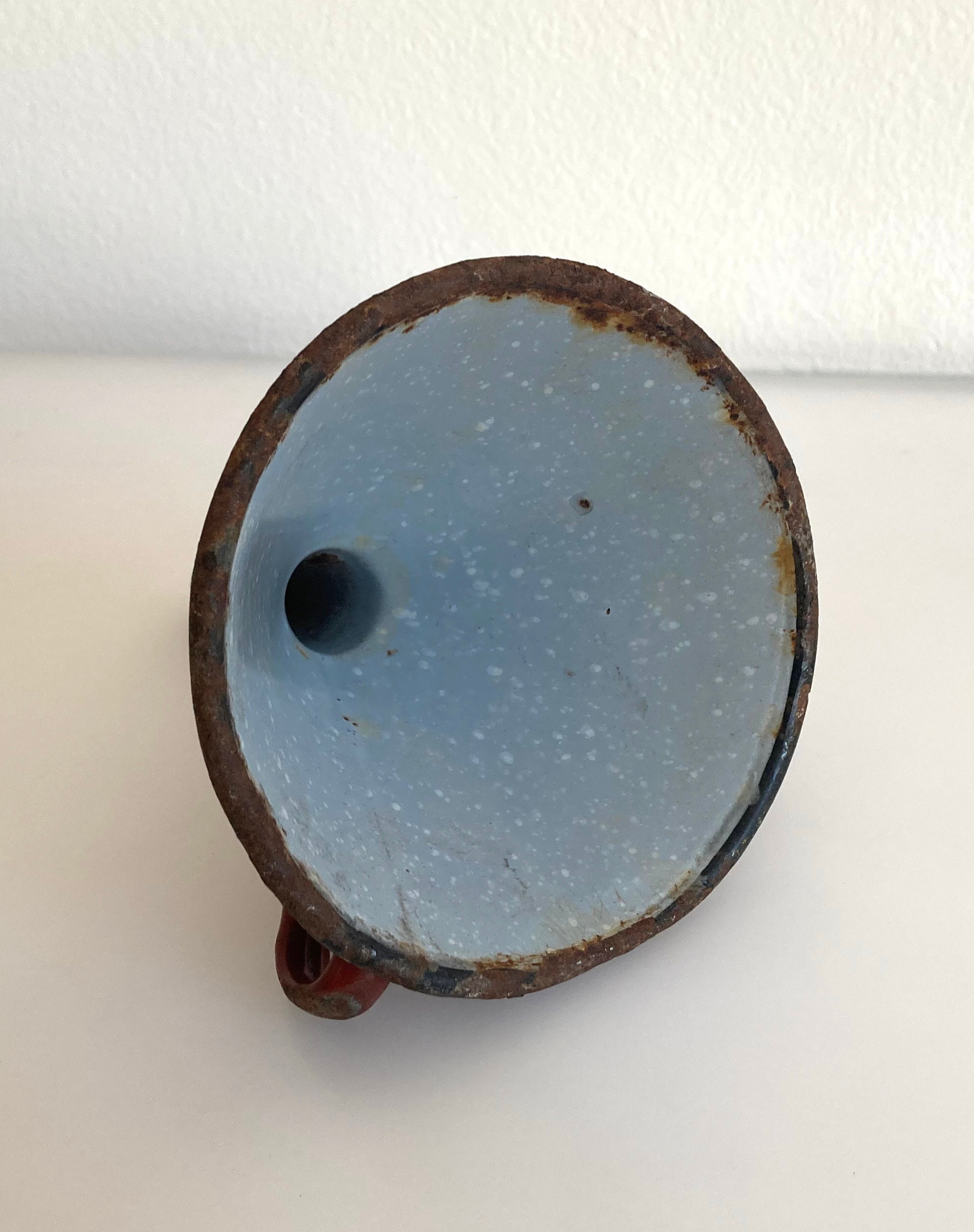 Vintage Enamel Funnel, Farmhouse Brown Funnel, Retro Enamelware - Etsy