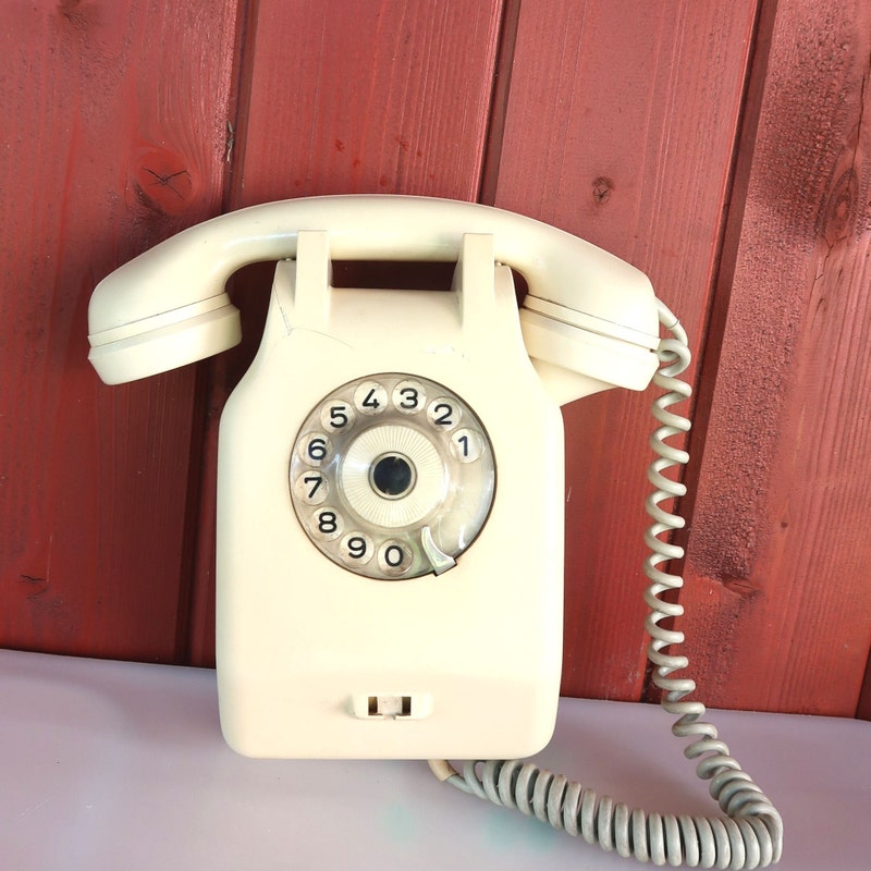 Vintage Wall Phone - Etsy