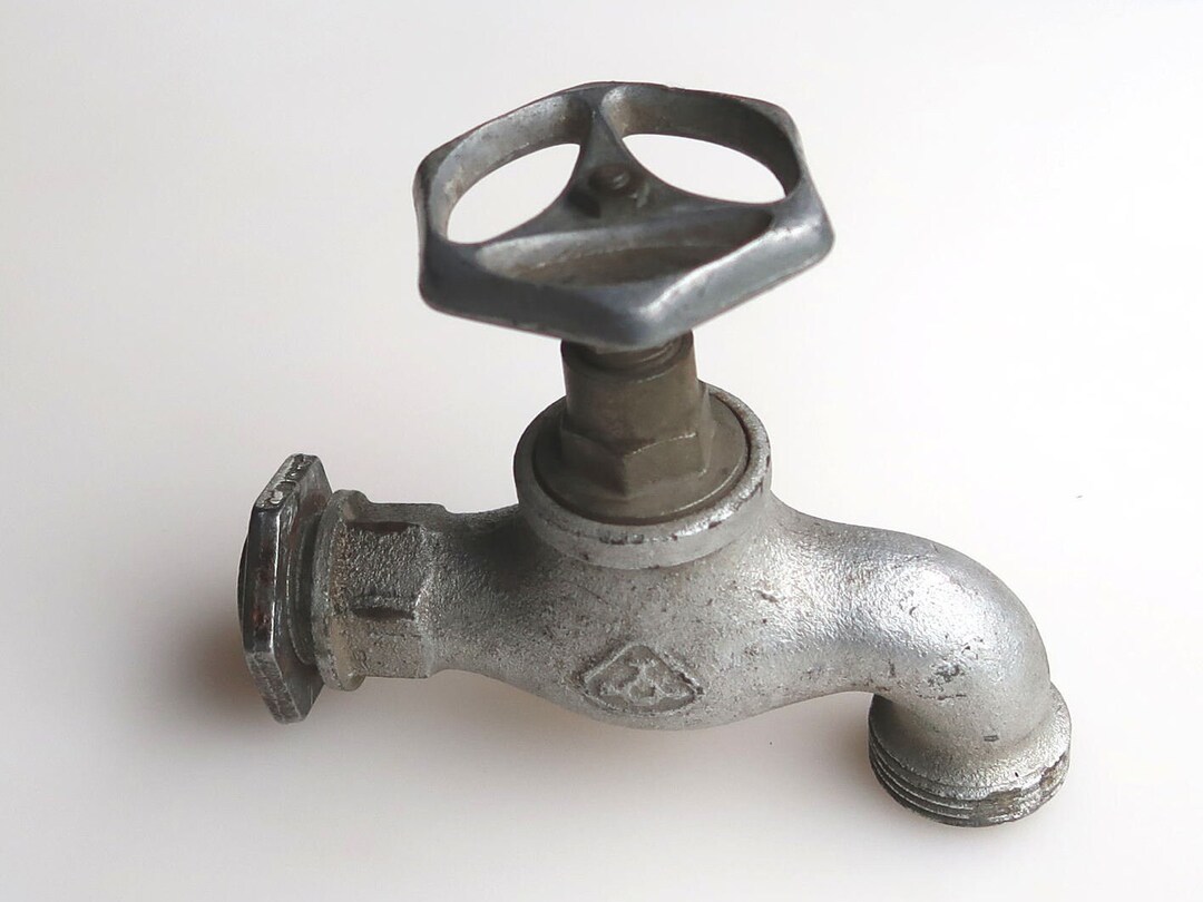 Vintage Cast Iron Water Tap, Large Industrial Faucet - Etsy