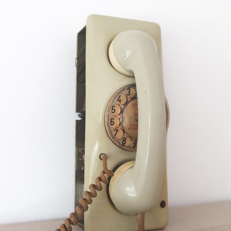 Antique Wall Mount Telephone - Etsy