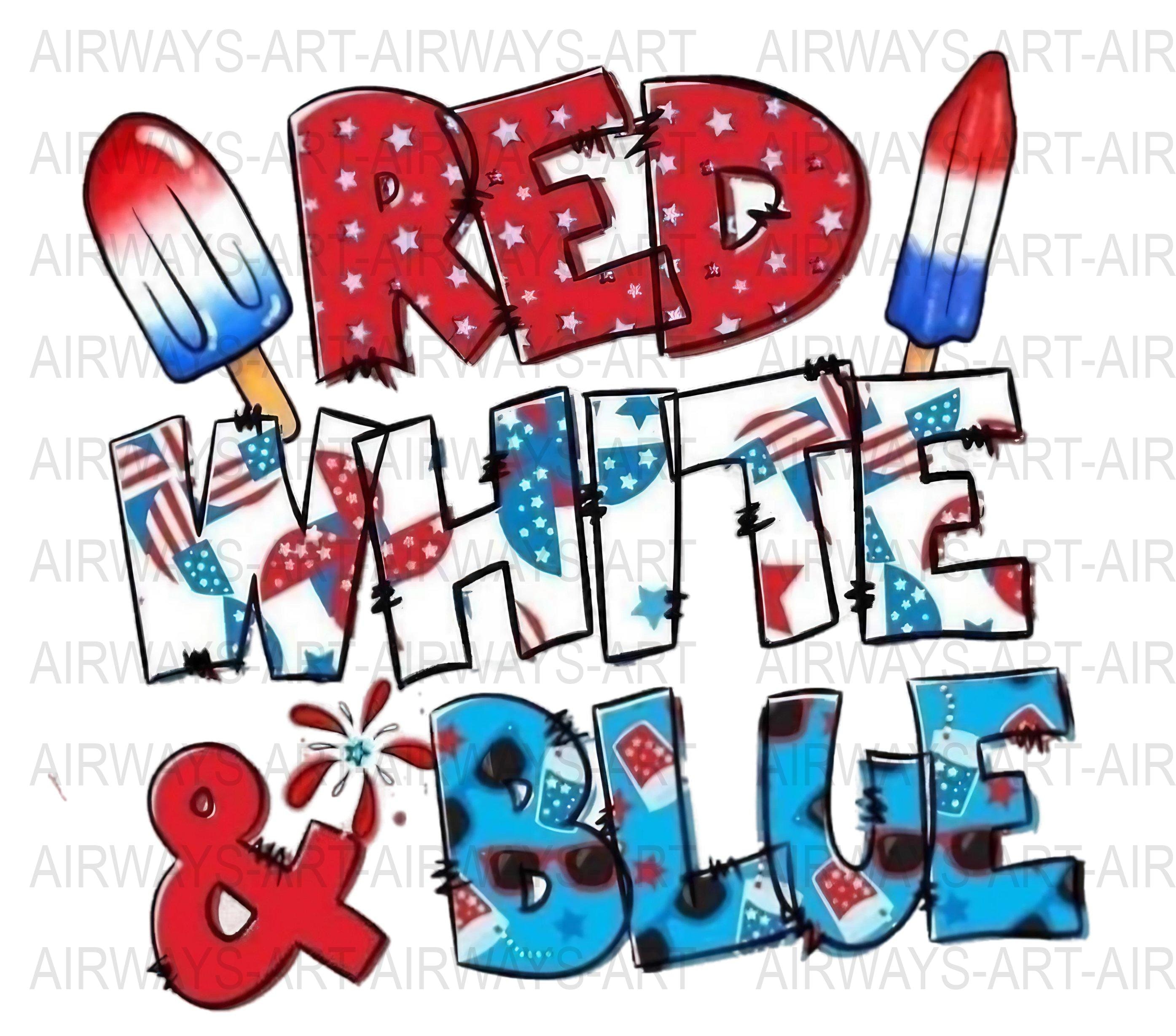 Red White and Blue PNG, Patriotic Popsicle Clipart, Fourth of July ...