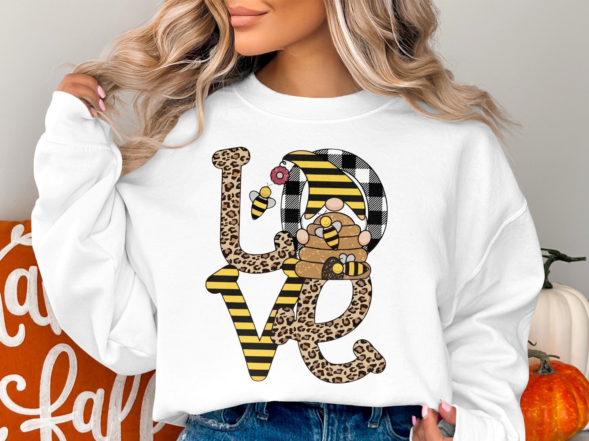 Leopard Print Love Bee Design, Instant Download PNG, Sublimation ...