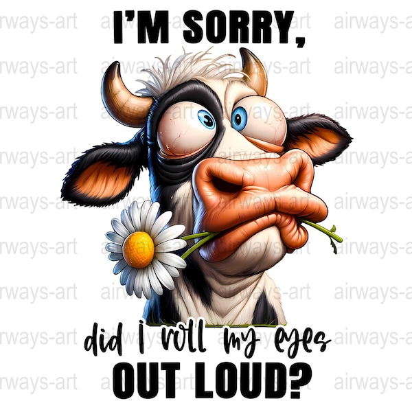 Funny Cow Png - Etsy
