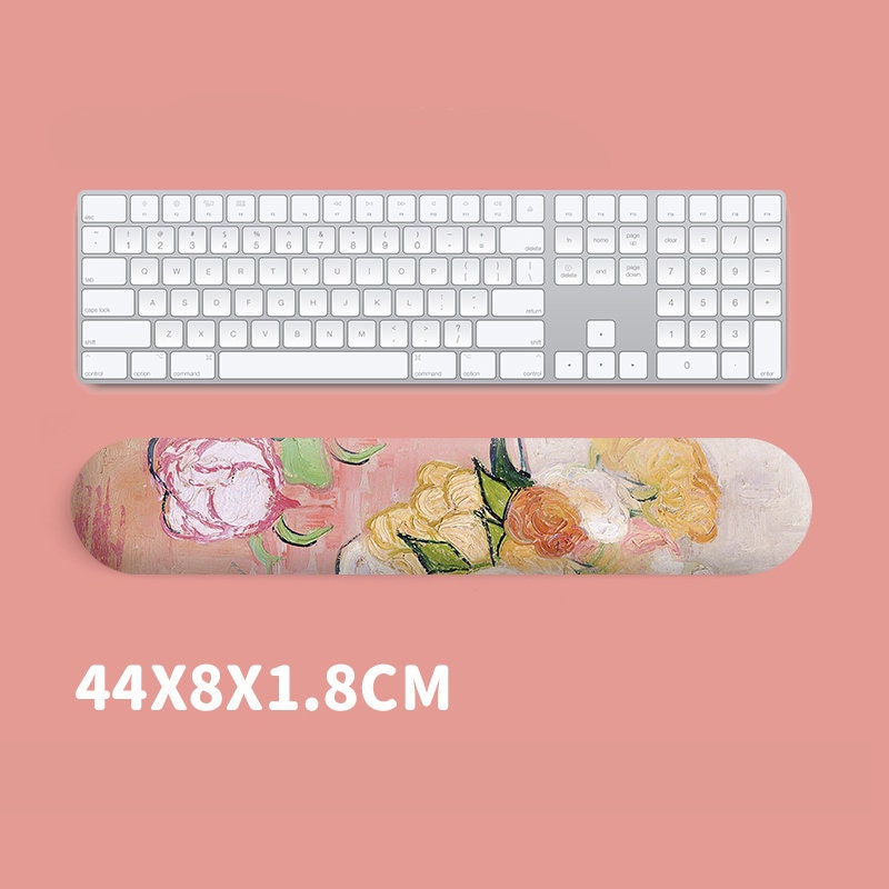 Van Gogh Oil Painting Red Rose Mouse Pad Wrist Care Mouse - Etsy