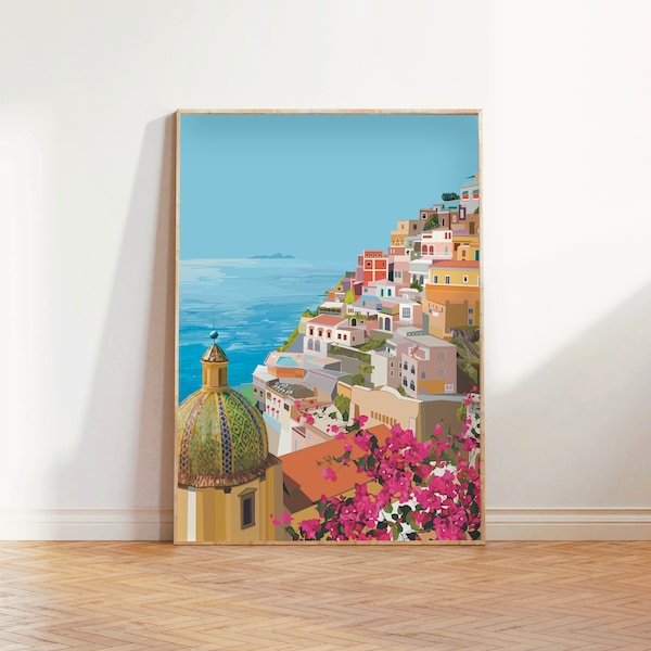 Positano Print - Etsy UK
