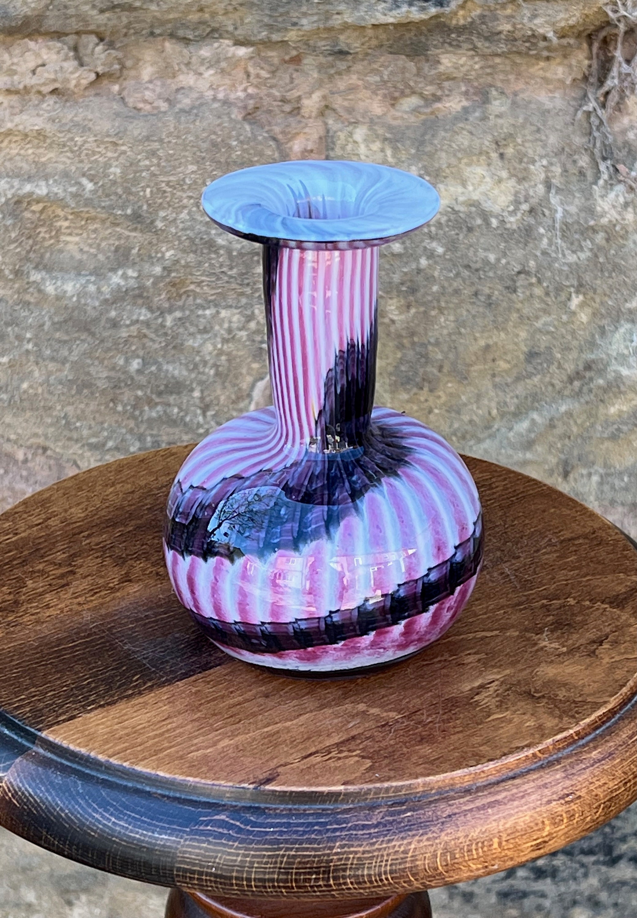 Stunning MTARFA Maltese Art Glass Vase Vintage With Label and Signature ...