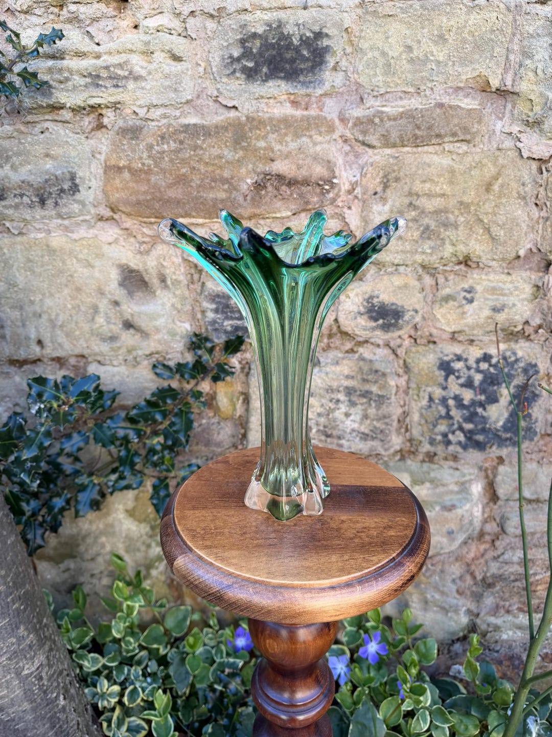 Mid Century Vintage Italian Murano Sommerso Glass Vase - Etsy