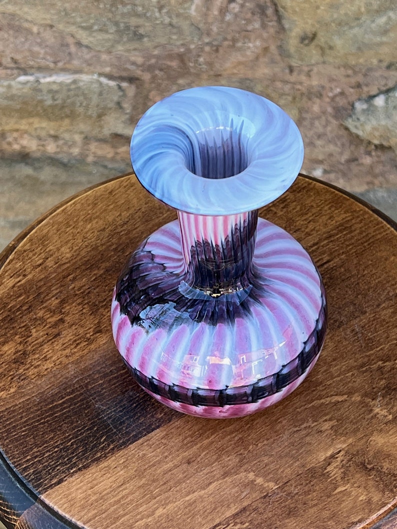 Stunning MTARFA Maltese Art Glass Vase Vintage With Label and Signature ...