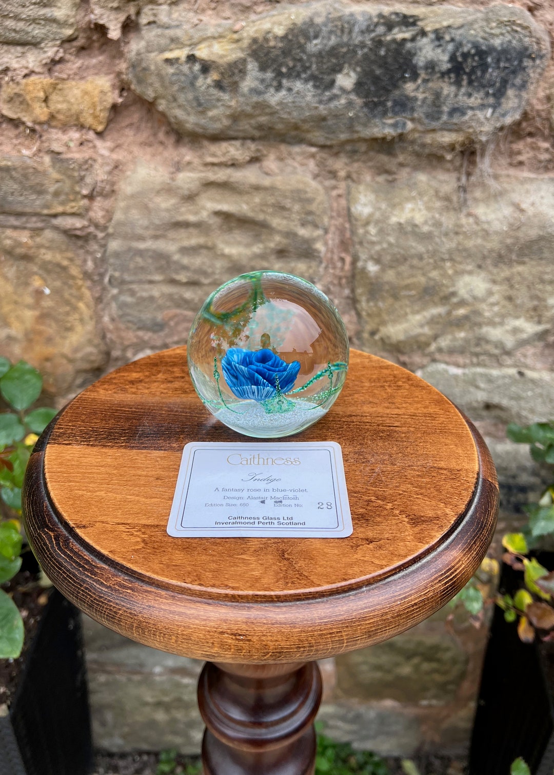 INDIGO Limited Edition Caithness Paperweight by Designer Alastair ...