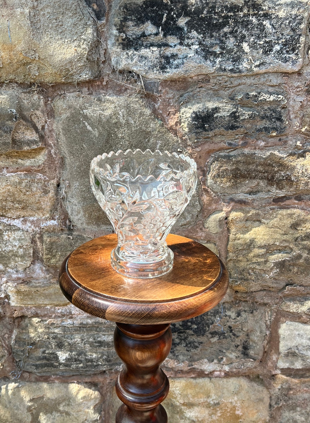 Beautiful Vintage Cut Glass Crystal Flower Vase C1960's - Etsy