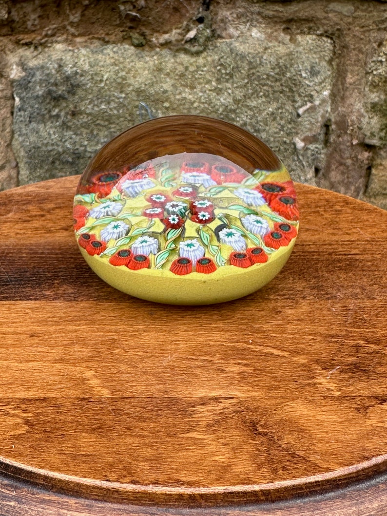 Stunning Vintage Large Vasart Scottish Millefiori Paperweight C1950's ...