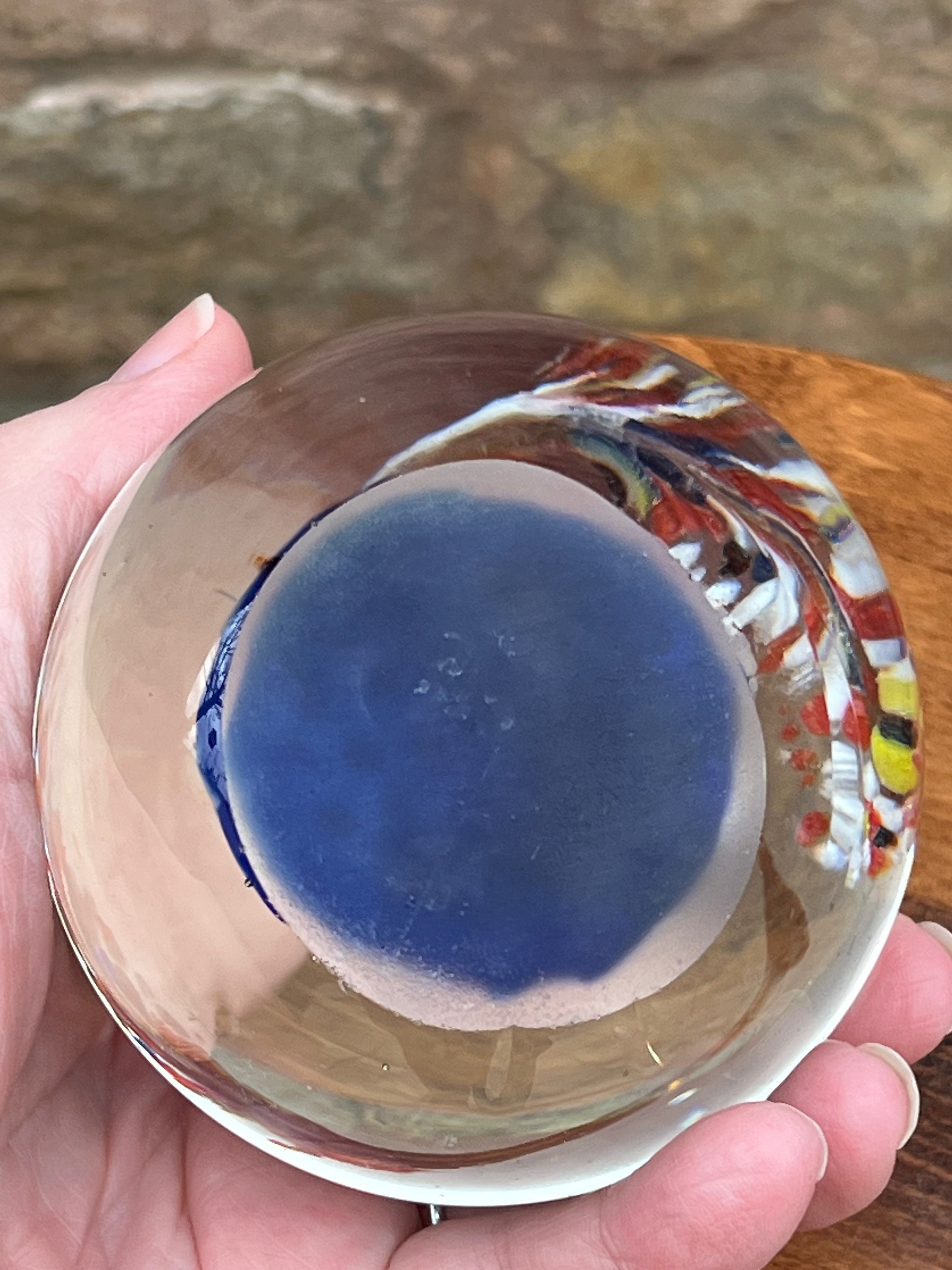 Vintage Glass Paperweight Home Decor Home Office Paperweight - Etsy