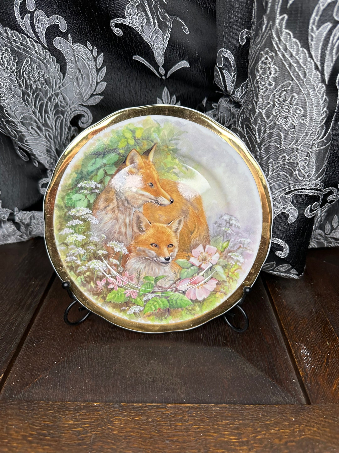 Beautiful Vintage English Bone China Fox Plate. Home Decor. Foxes. - Etsy