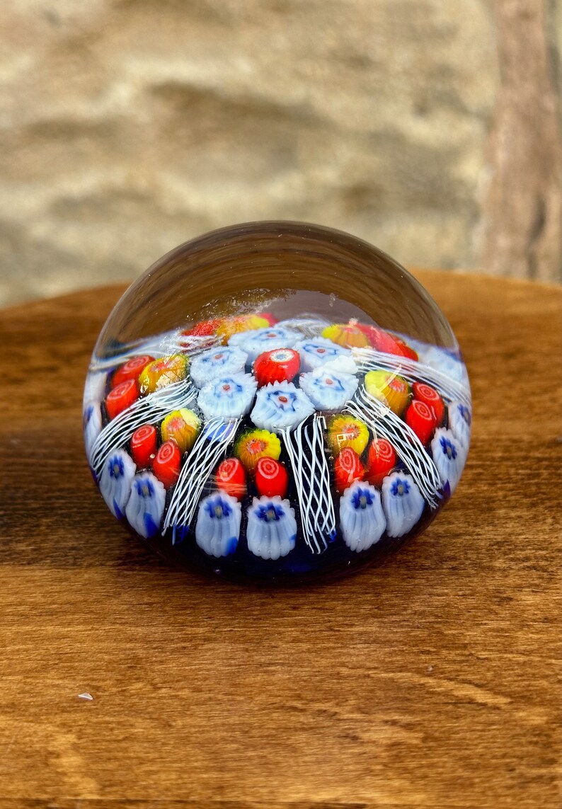 Stunning Vintage Millefiori Scottish Early Seven Spoke Vasart ...