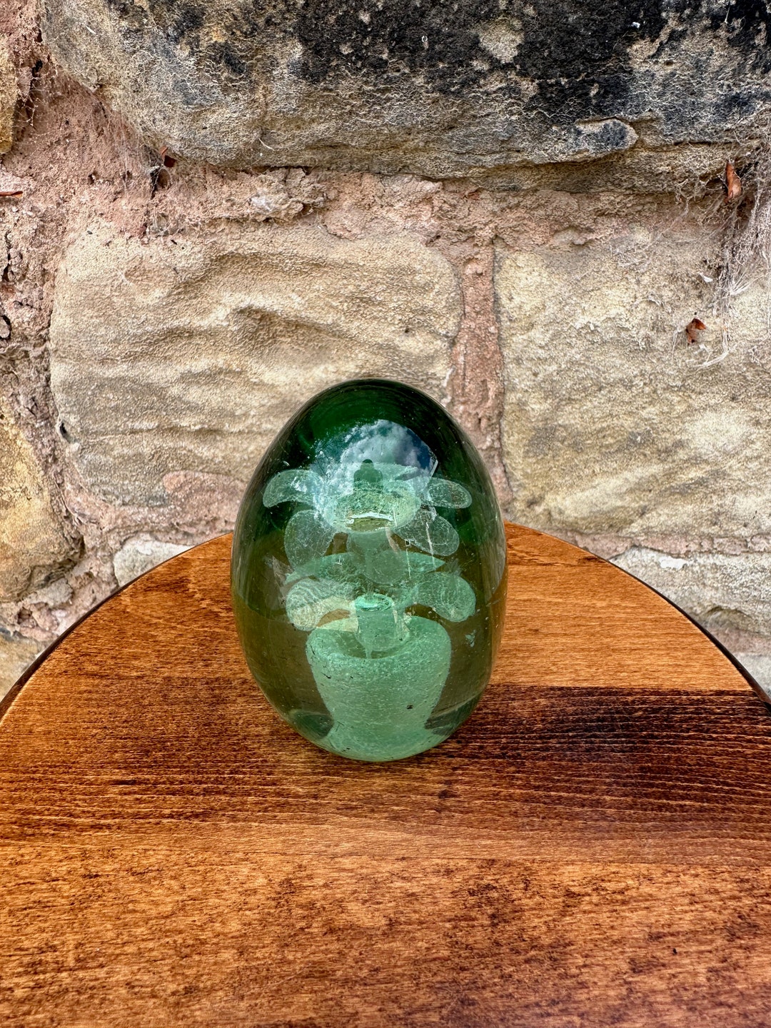 Very Pretty Victorian Vintage Domed Dump end of Day Paperweight, Art ...