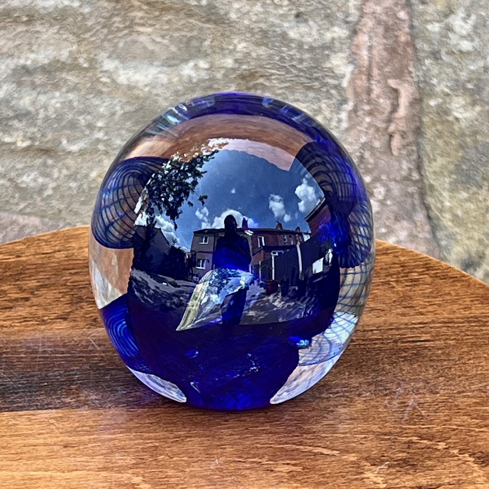 Stunning and Rare Paperweight by Robert Held From Canada Blue - Etsy