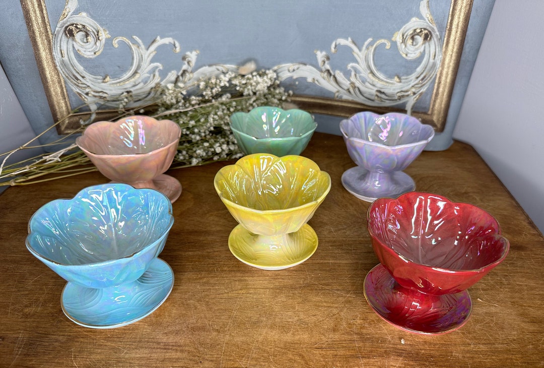 Beautiful Beswick Pearlescent Lustre Sundae Dishes / Bowls. Dips ...