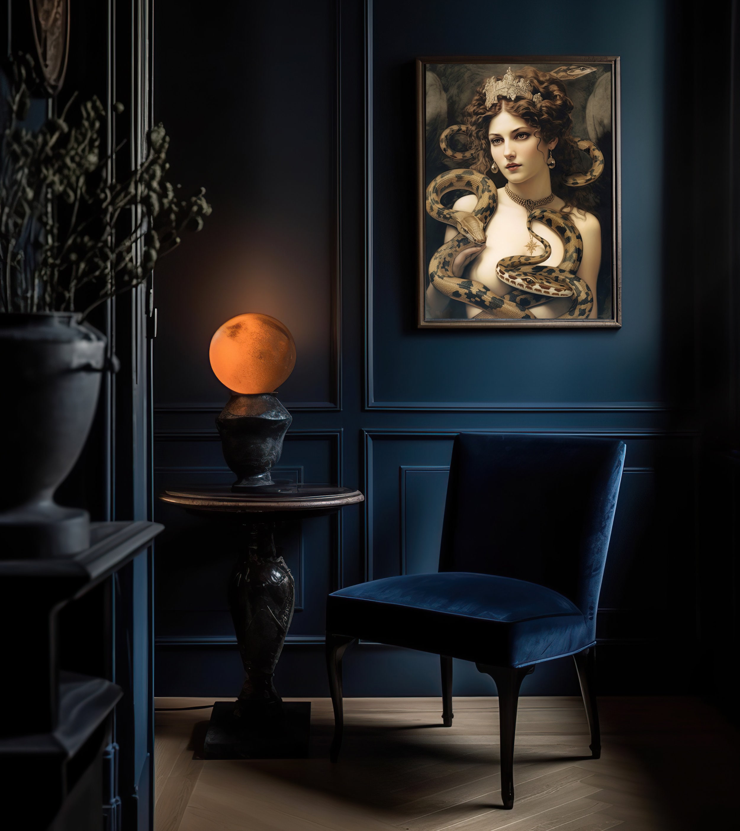 Goddess LILITH With Snakes Commercial Use Mesopotamian Mythology ...