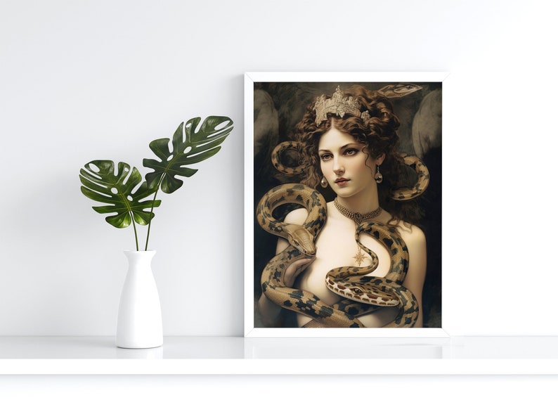 Goddess LILITH With Snakes Commercial Use Mesopotamian Mythology ...