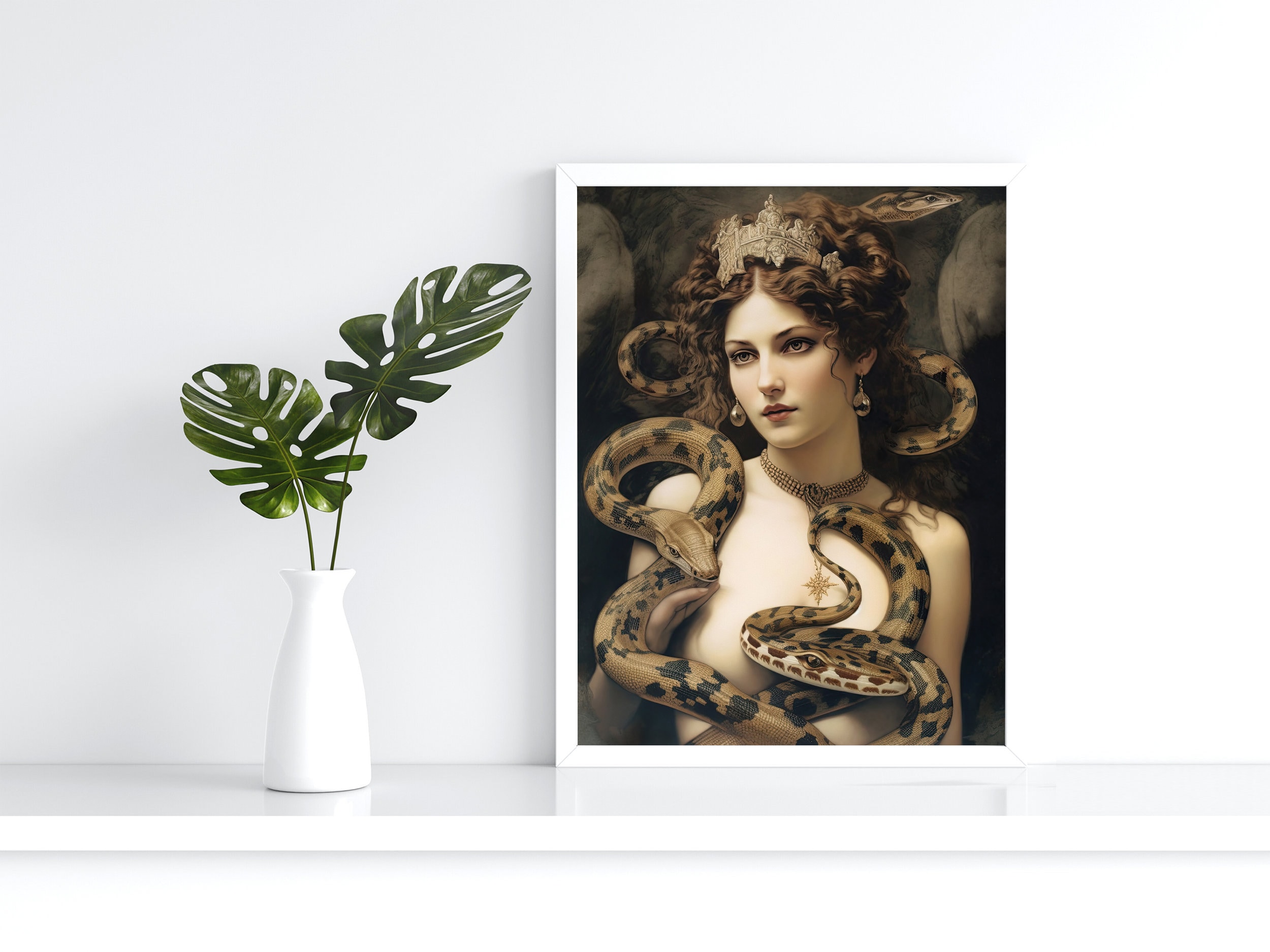 Goddess LILITH With Snakes Commercial Use Mesopotamian Mythology ...