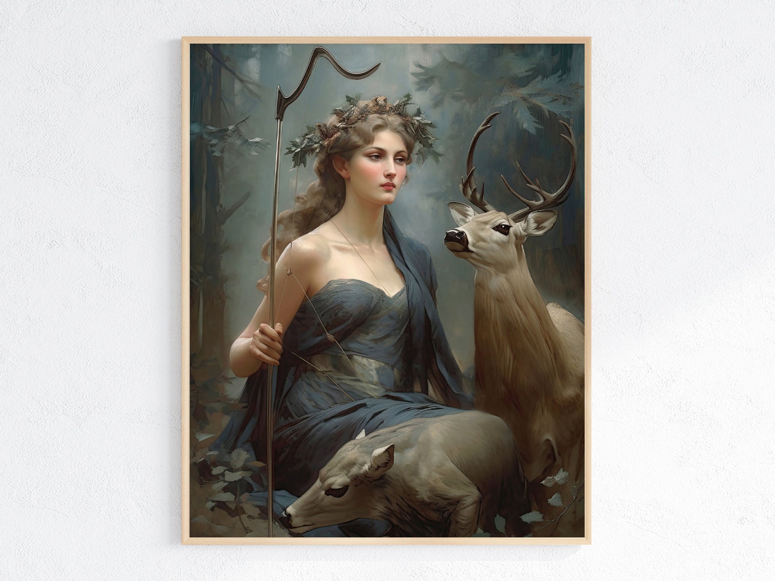 Goddess Artemis Diana Greek Mythology Folklore Mysticism Wicca Art