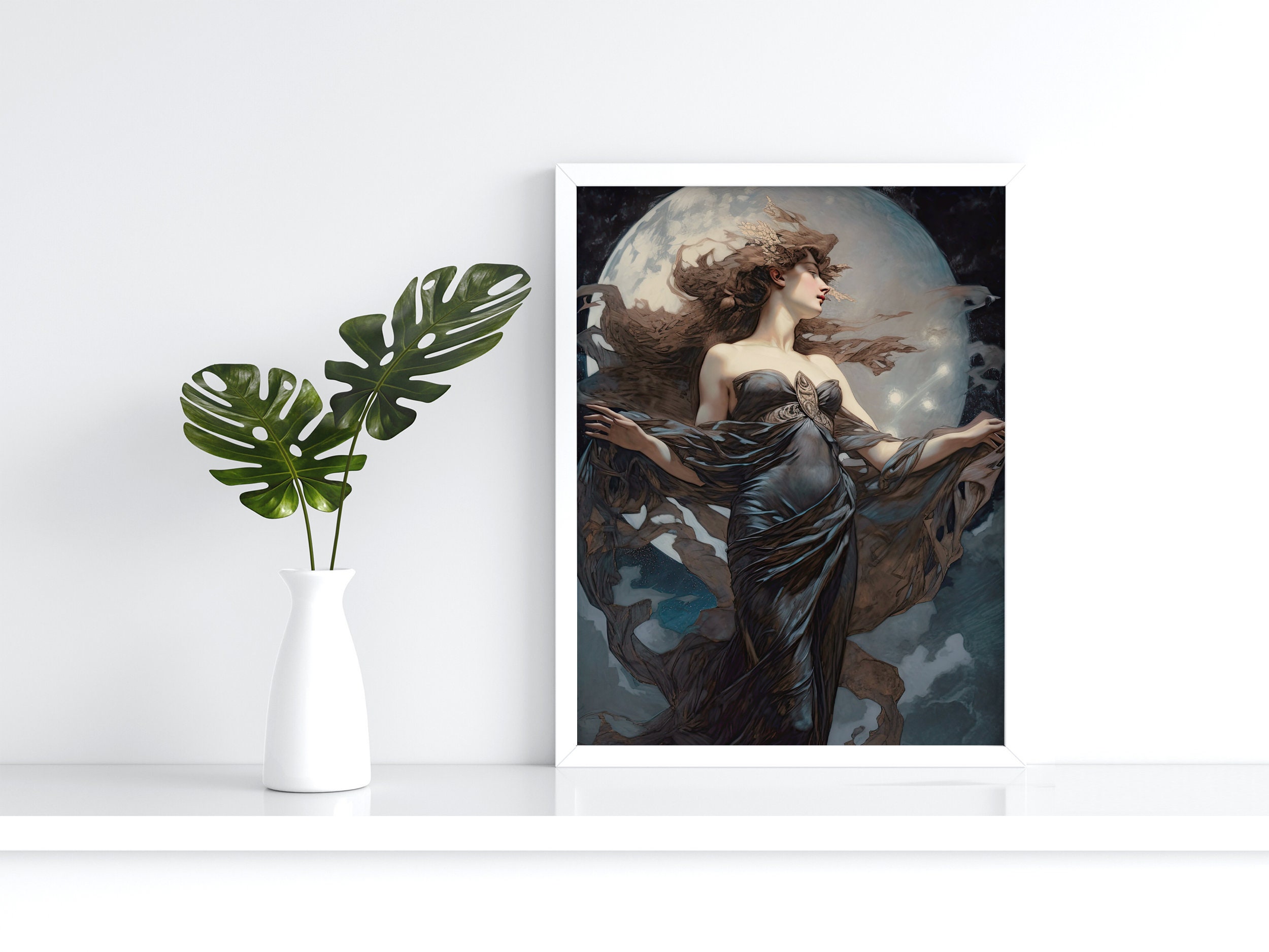Goddess Nyx Night Darkness Shadows Greek Mythology Wicca - Etsy
