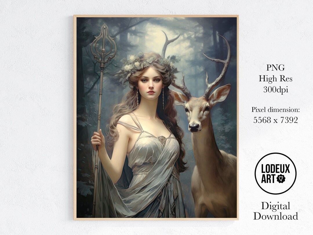 Goddess Artemis Diana Wildlife Greek Roman Mythology Mysticism Wicca