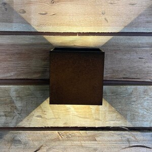 Rusty Outdoor Wall Lamp With Replaceable LED Light Source #102 - Etsy