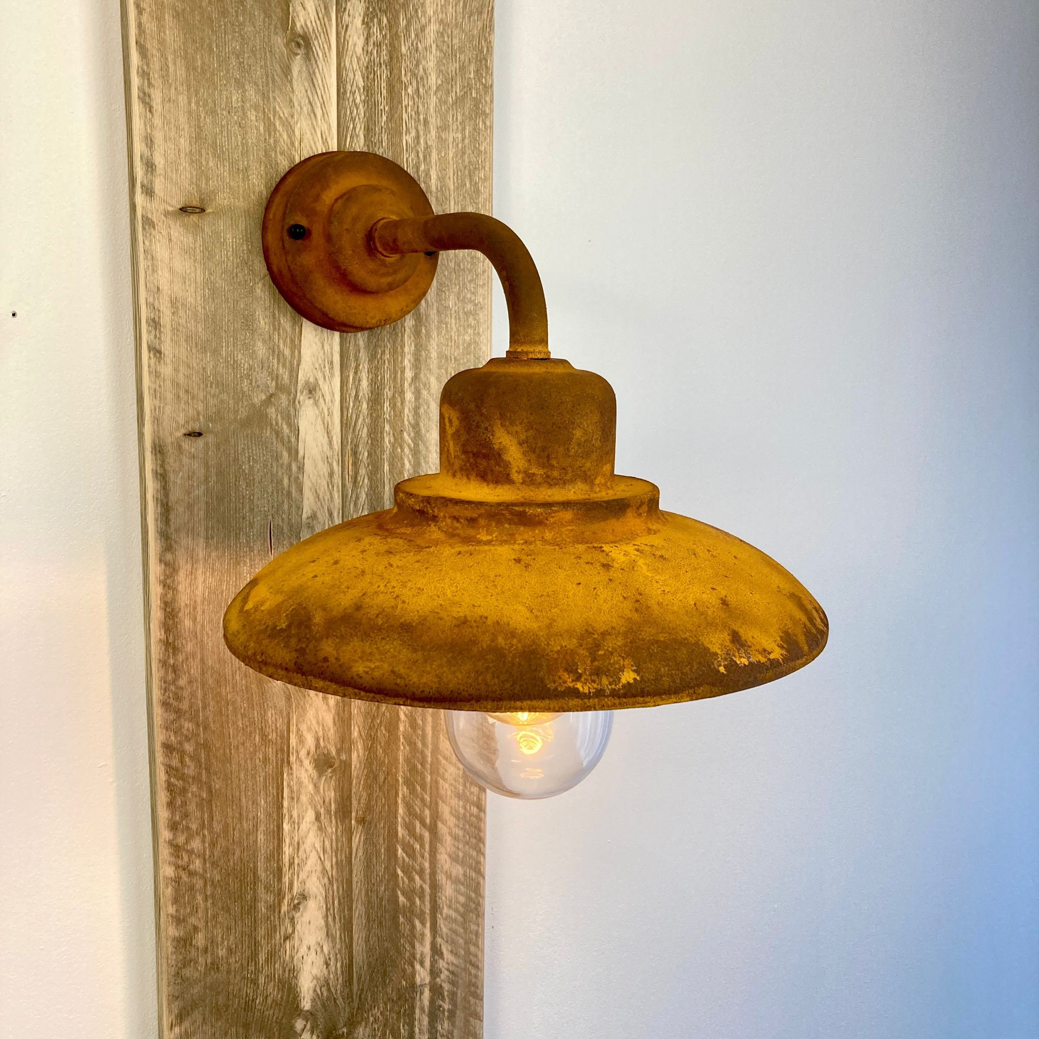 Handmade Rusty Outdoor Lamp 110V / 220V With Optional Protective ...