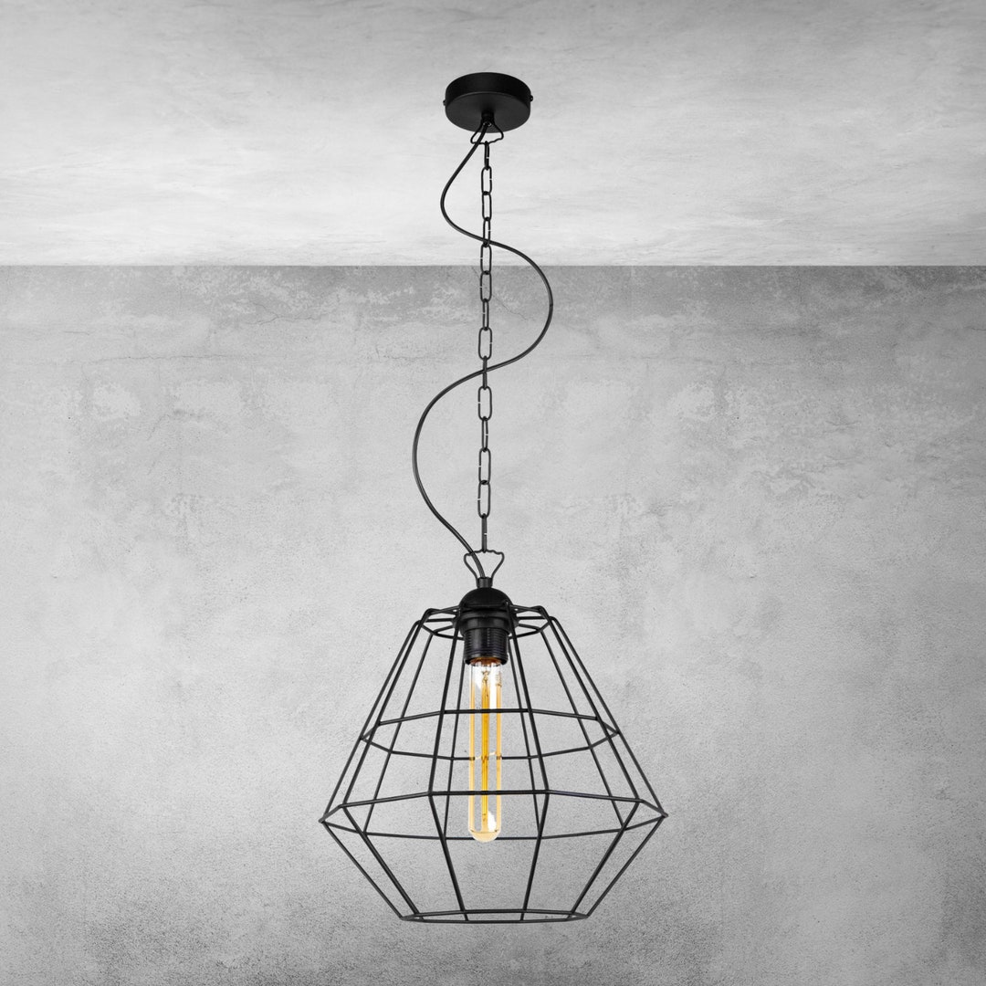 Industrial Chain-hung Wire Pendant Light LOFT EDISON 1xe27 - Etsy