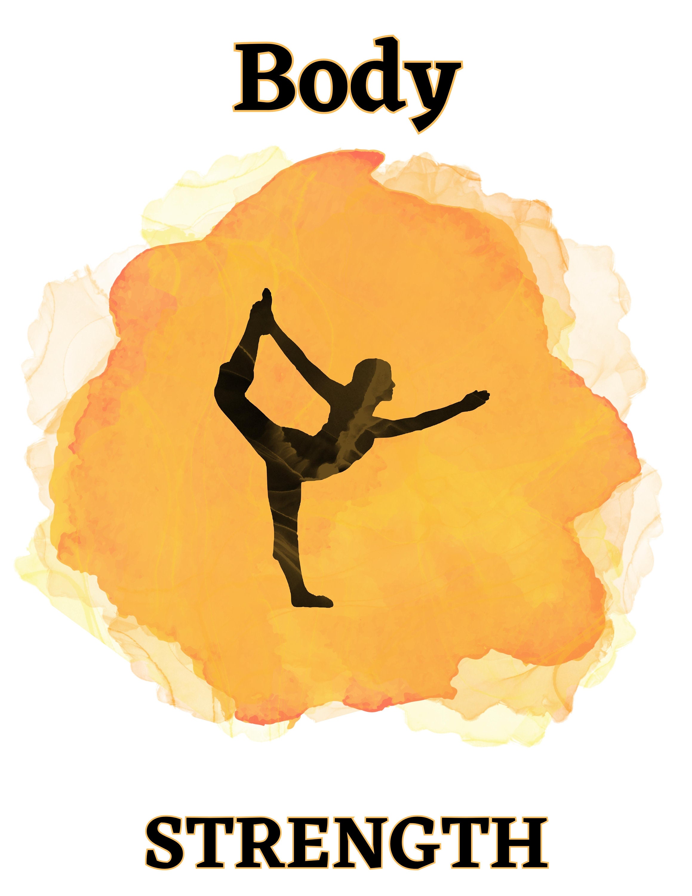 Body Mind Soul Instant Download, Watercolor Aura Poster, Spiritual Wall ...