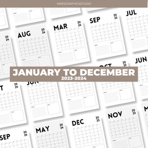 2023 2024 Ultimate Yearly Planner 2023 2024 Calendar - Etsy