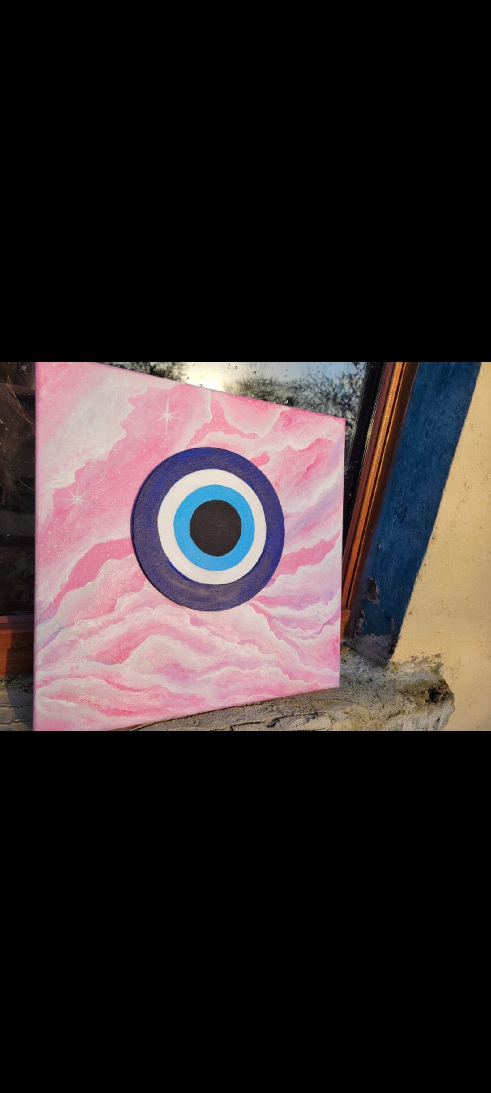 Evil Eye Acrylic on Canvas - Etsy