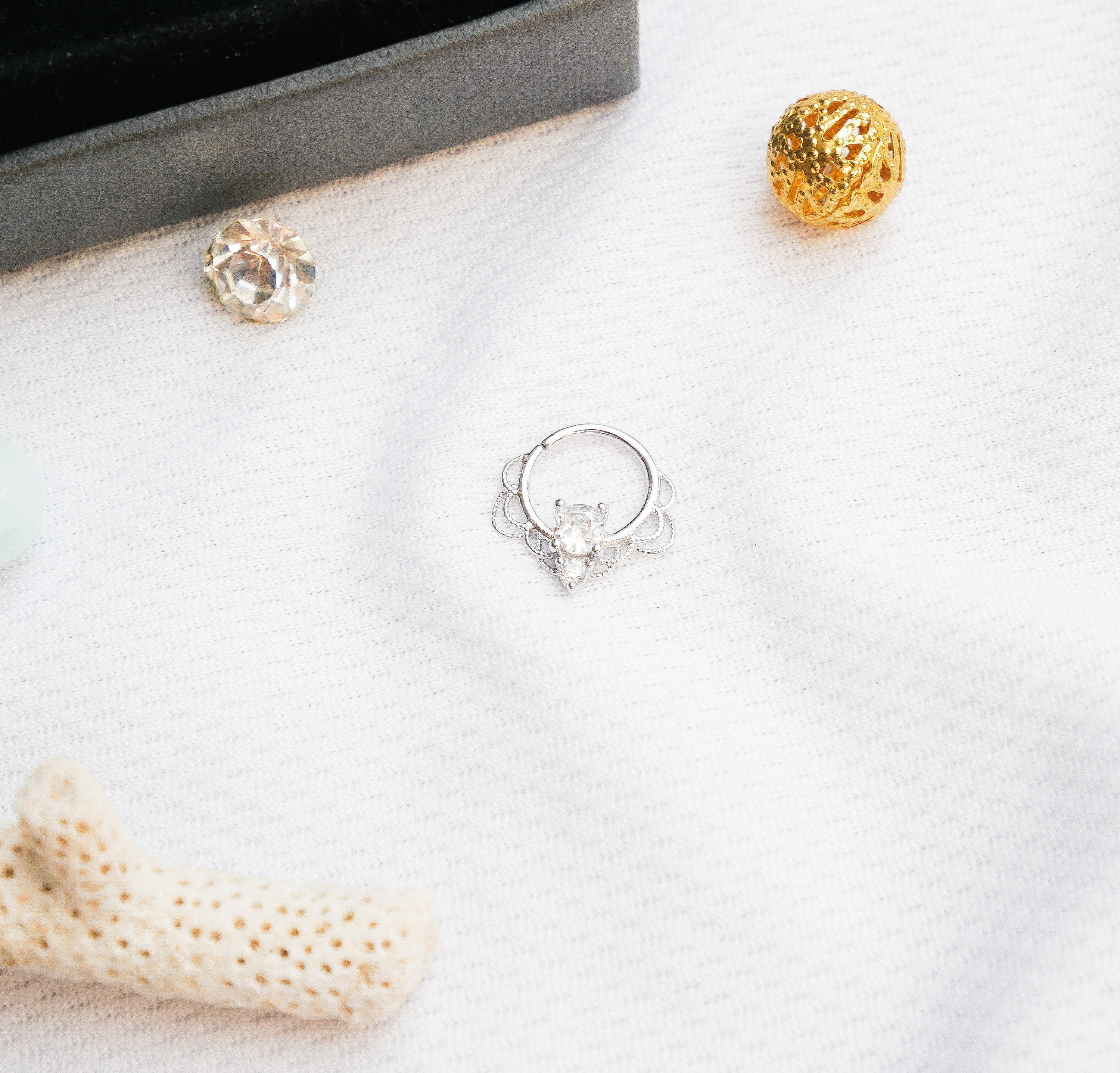 Nostril & Septum Ring Hoop Copper Boho / Hippie / Hindi Style Nose Piercing Narin - Etsy