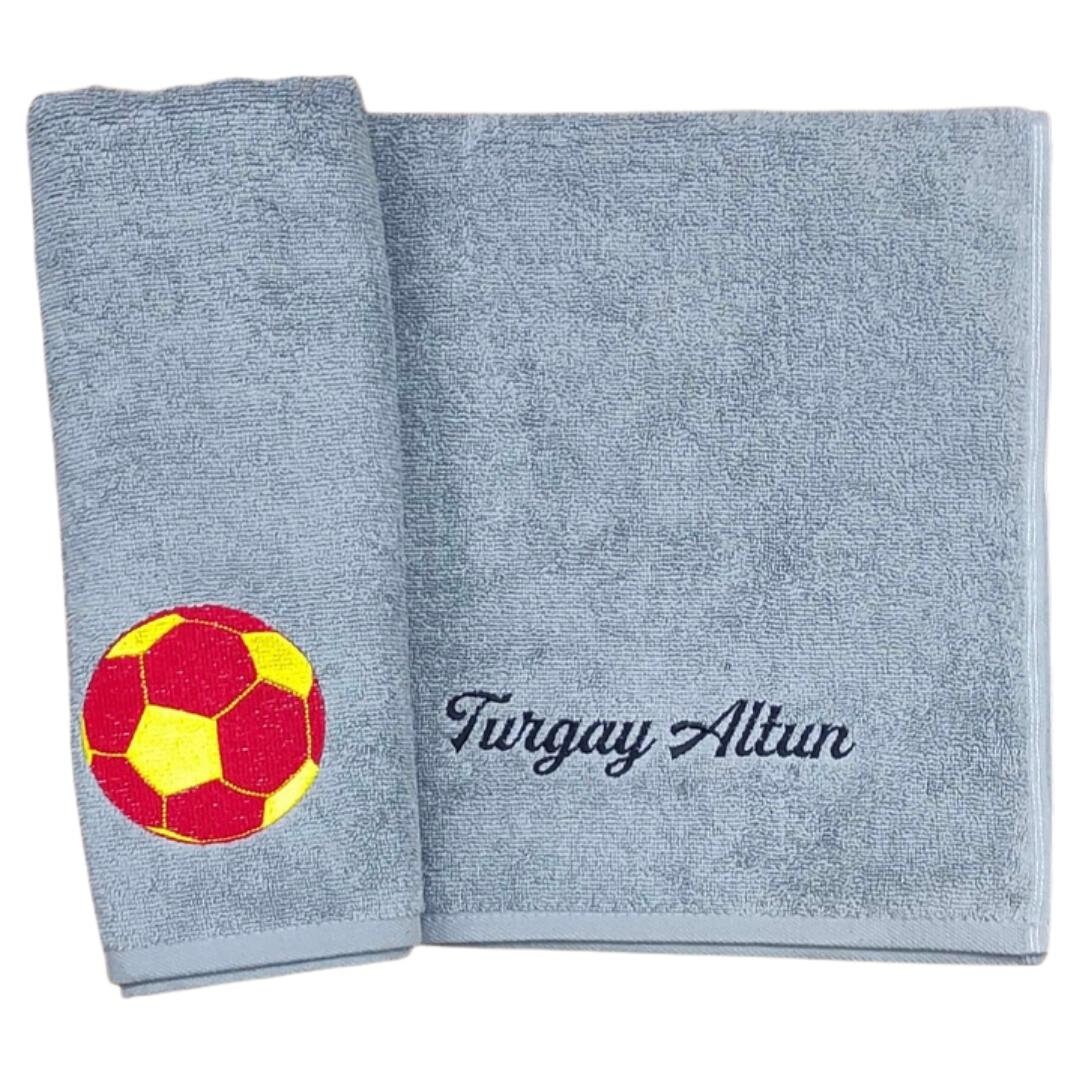 Player Number Custom Football Towel, Boys Footballer Towel , Custom ...