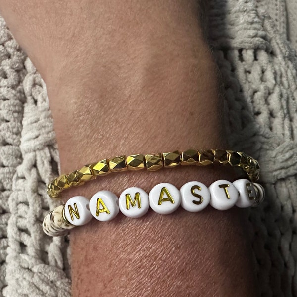 Namaste Bracelet - Etsy