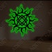Sun and Symbol LED Wall Art, Modern Metal Sculpture With LED Light ...
