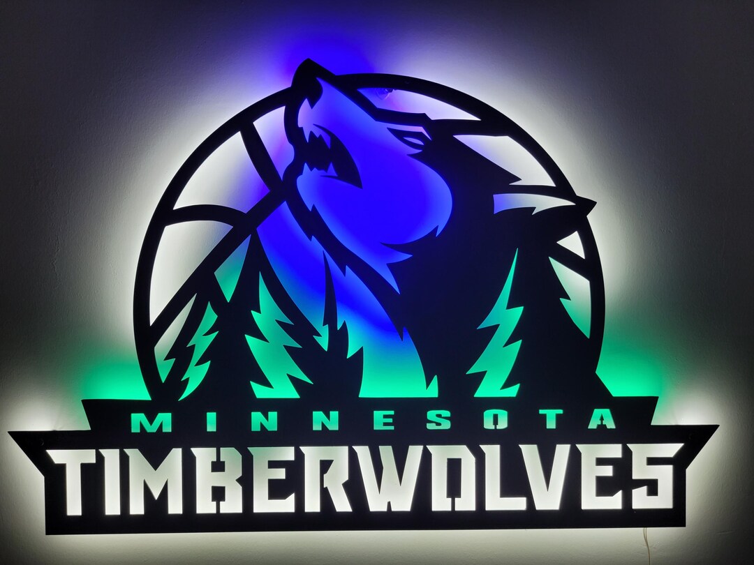 Minnesota Timberwolves LED Wall Art – NBA Team Logo Light – Backlit ...