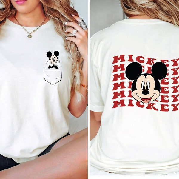 Mickey Front and Back Shirt - Etsy