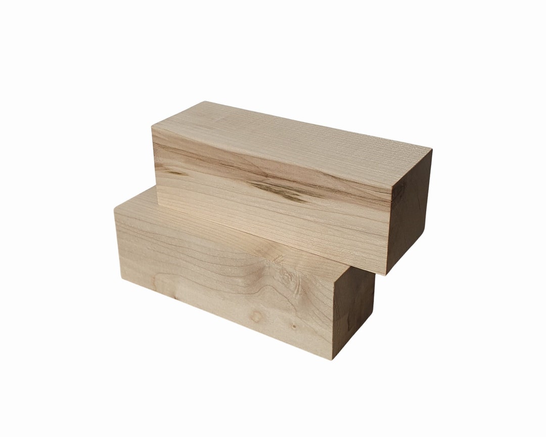 Maple Wood Blanks, 2 Pieces, Maple Squared Timber for Decorating or ...