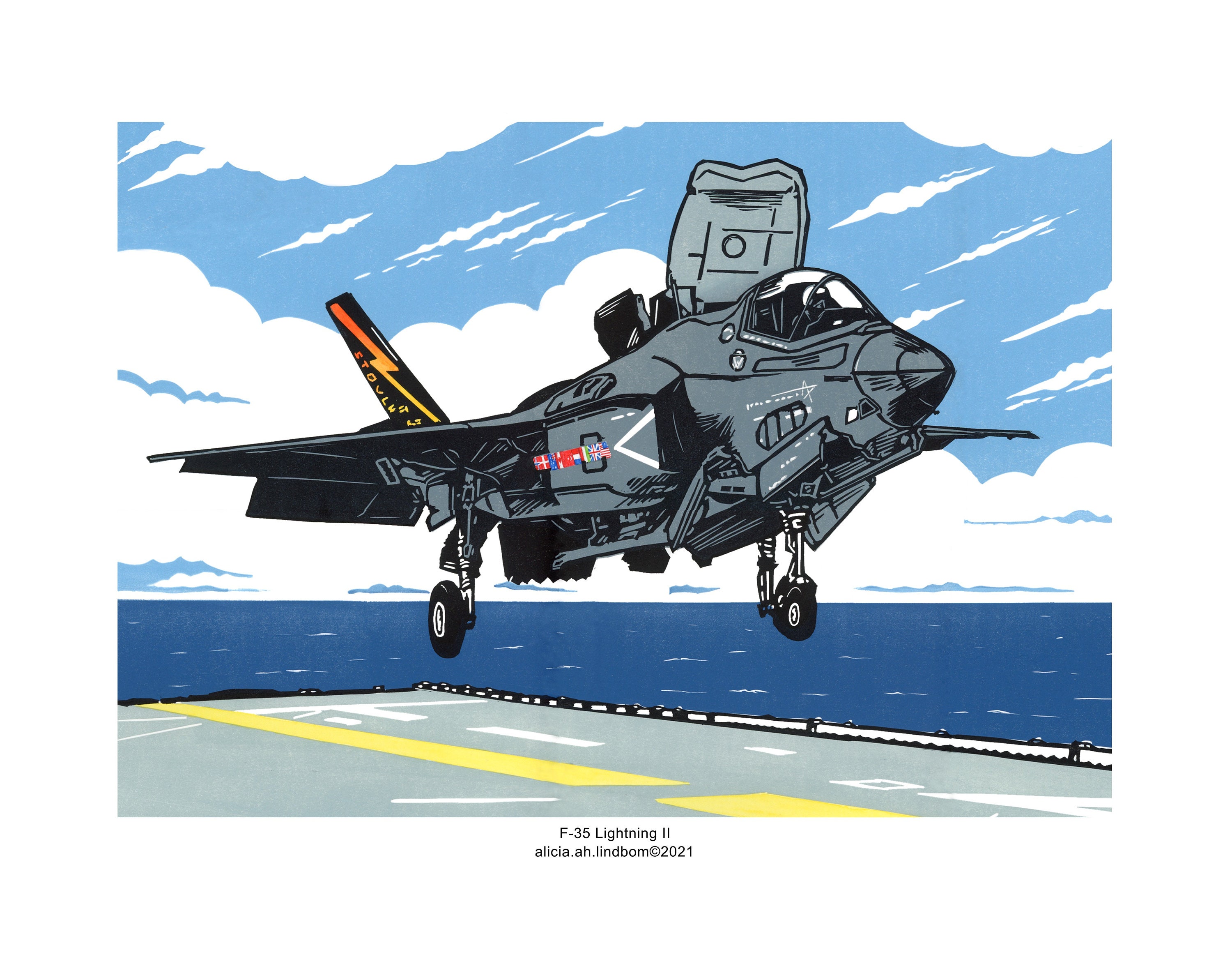 F-35 Lightning II Digital Print - Etsy