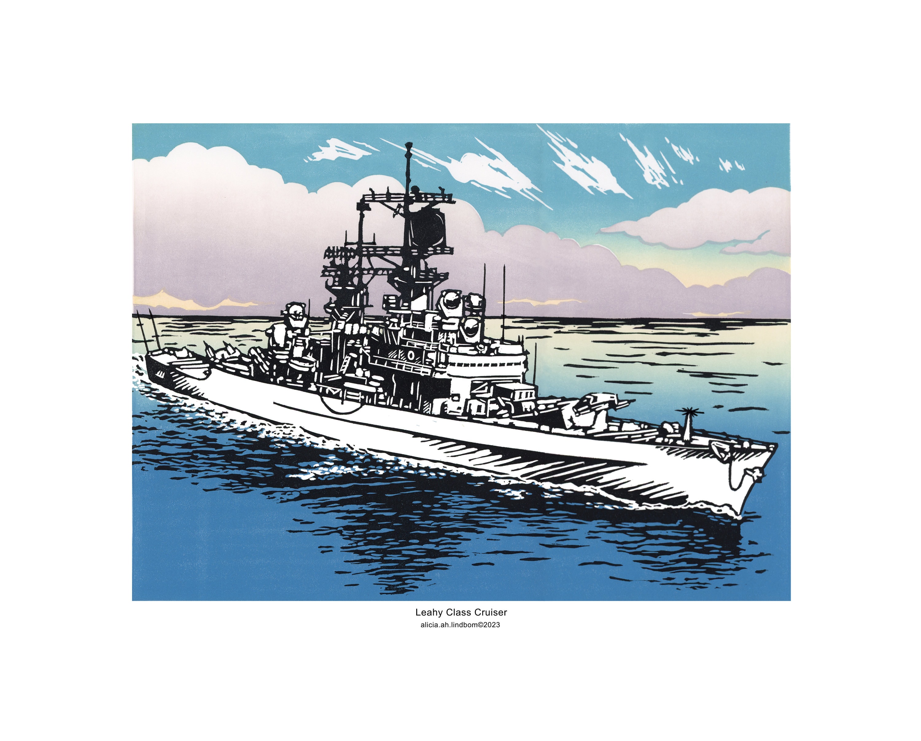 Leahy Class Cruiser Digital Print - Etsy