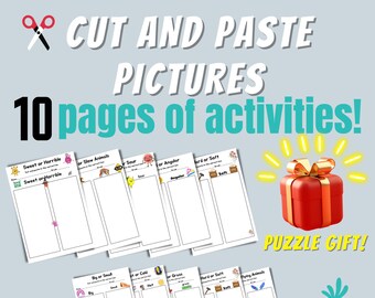 Pre K Cut and Paste - Etsy