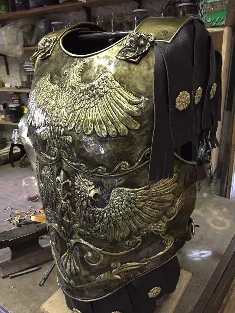Medieval Warrior Chest Plate, Medieval Men Cuirass, Roman Half Armor ...