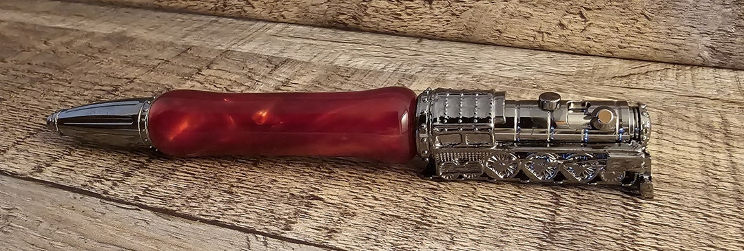 Handmade Steam Locomotive Pen - Etsy