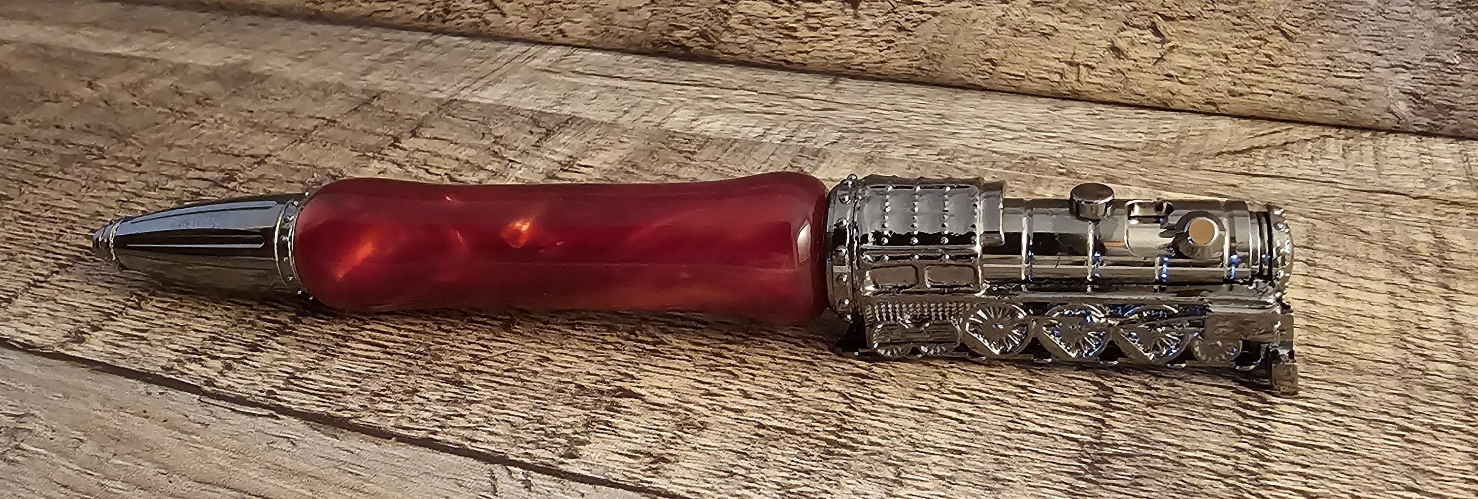 Handmade Steam Locomotive Pen - Etsy