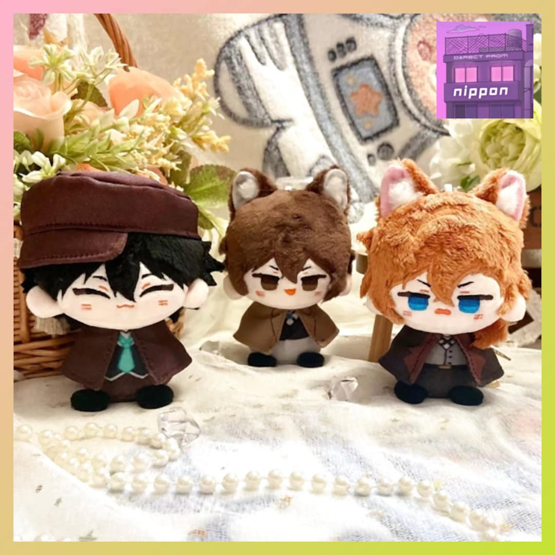 Bungo Stray Dogs Embroidered Plush Chibi gifts for her kawaii plushy ...