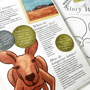 Kangaroos Unit Study, Printable Booklet, Activity, Homeschool Learning ...