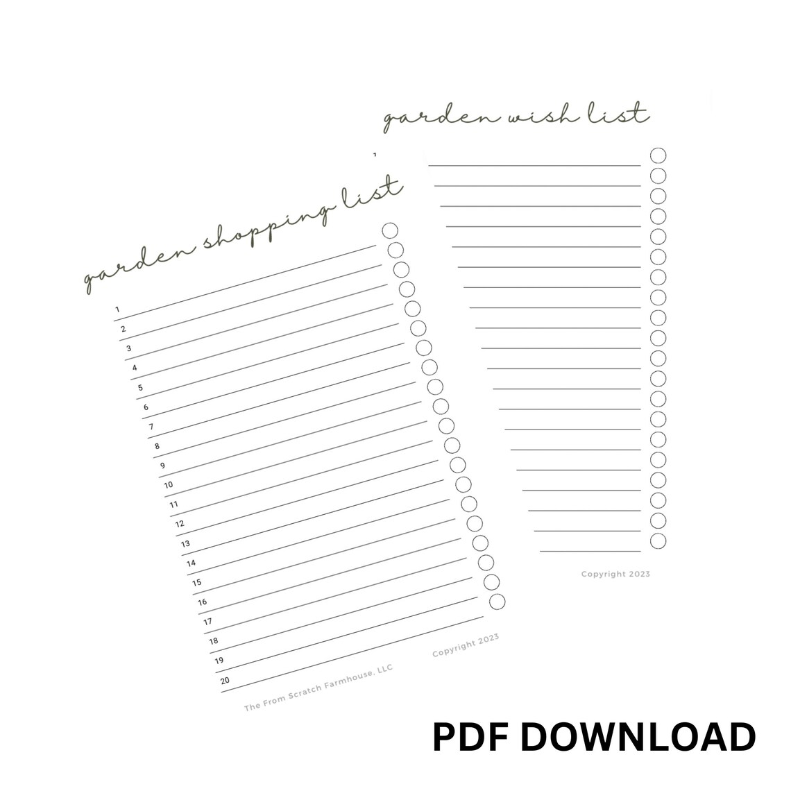 Printable 2023 Garden Planner Seed Starting Tracker Harvest Tracker ...